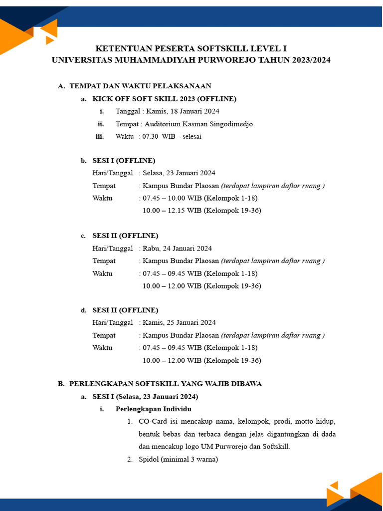 Guide Book Softskill 2024 | PDF