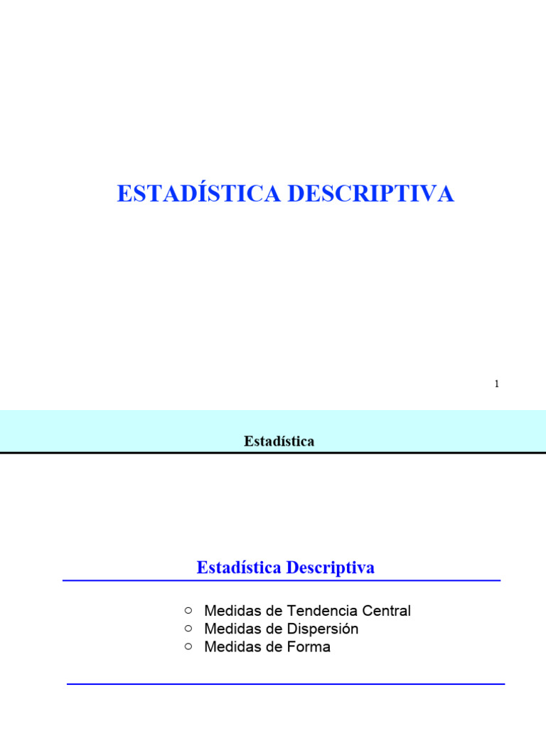 Estadística Descriptiva 2018 | PDF | Estadísticas | Science