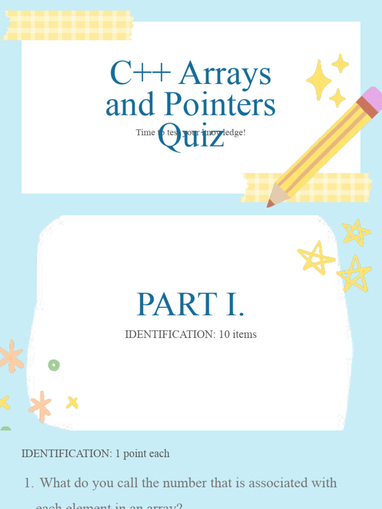 Quiz Arrays | PDF | Integer (Computer Science) | Software Engineering Quiz Arrays | PDF | Integer (Computer Science) | Software Engineering