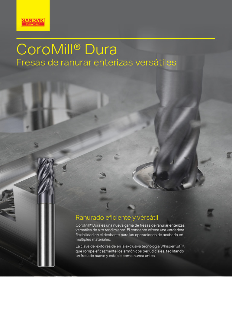 CoroMill Dura A4 Folder PDF Es Es | PDF | Ingeniería | Sector ...