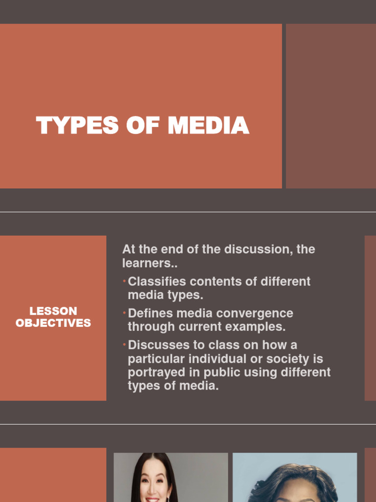 MIL-TYPES-OF-MEDIA | PDF | Mass Media | Telecommunications