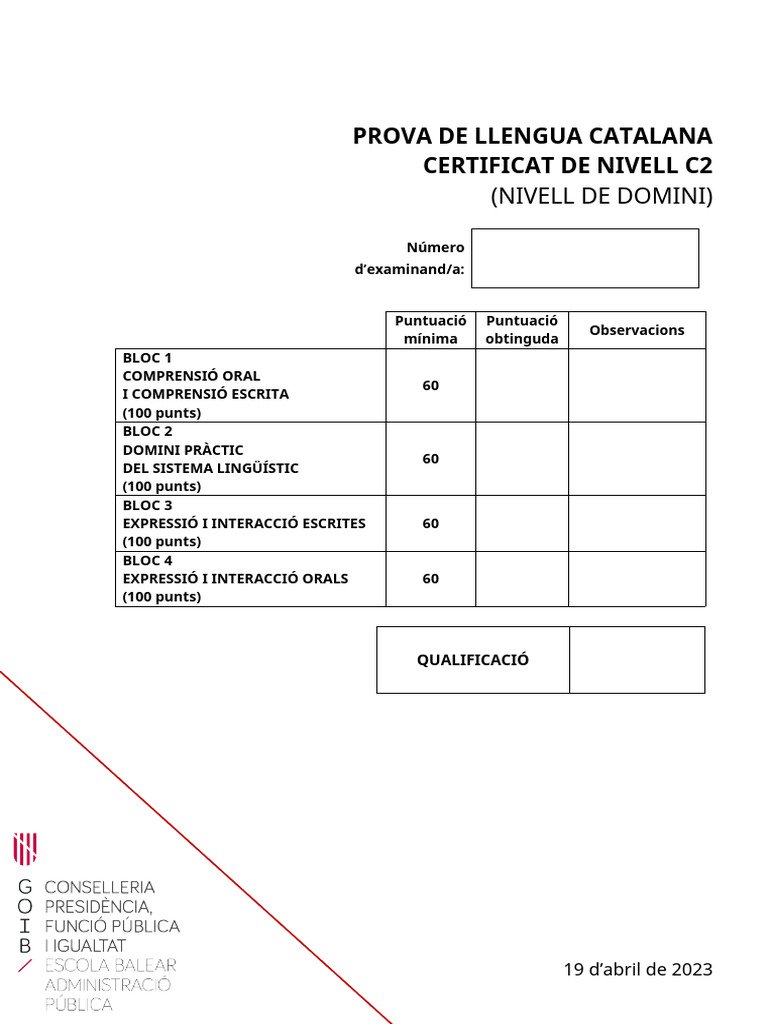 Prova C2 2023 Part Escrita | PDF