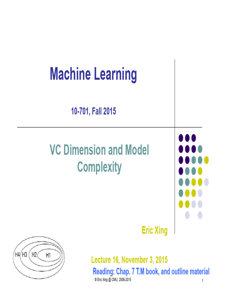 Lecture16 VC | PDF | Support Vector Machine | Statistics