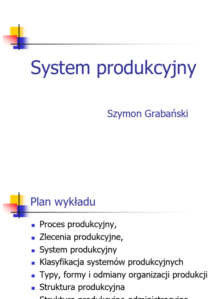 W3_LPP_system produkcyjny | PDF