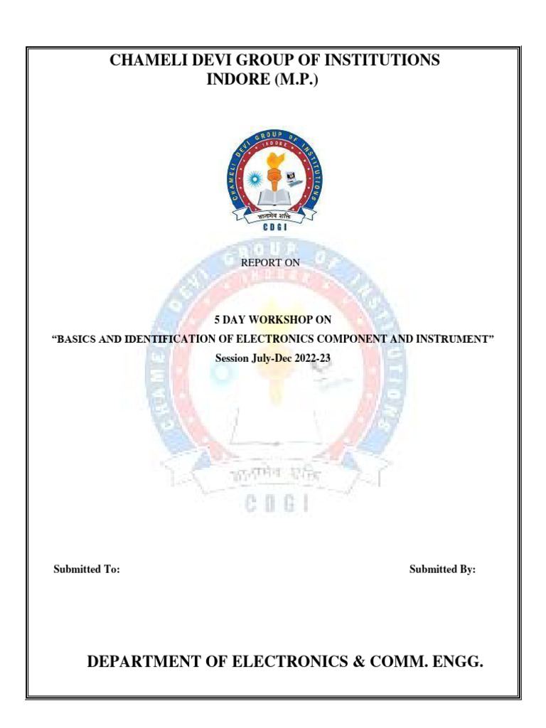 Chameli Devi Group of Institutions Indore (M.P.) : Report On | PDF