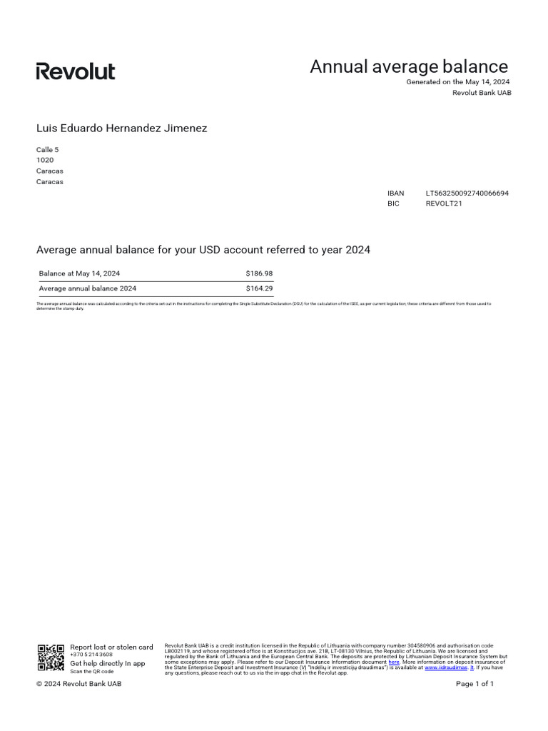 Annual Statement 2024 Luis | PDF | Banking | Financial Services