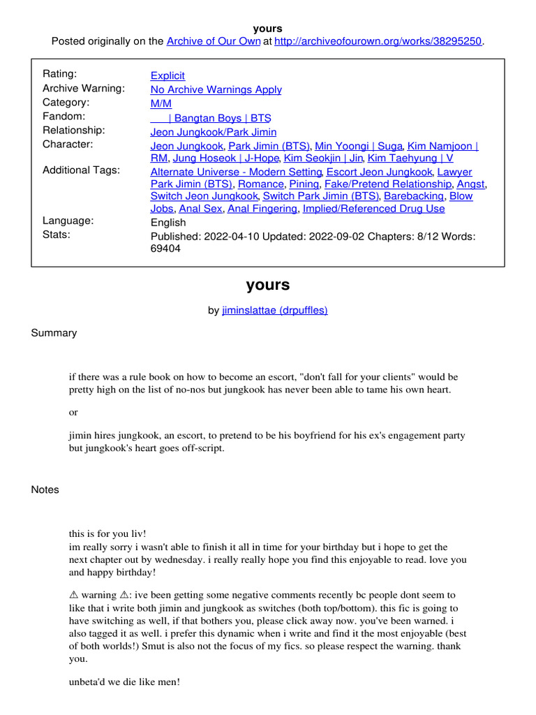 Yours | PDF | Language Arts & Discipline | General Fiction