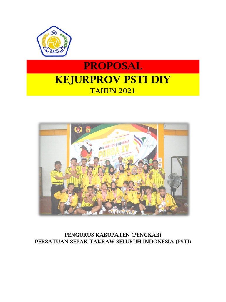 Proposal Kejurprov Sepak Takraw | PDF