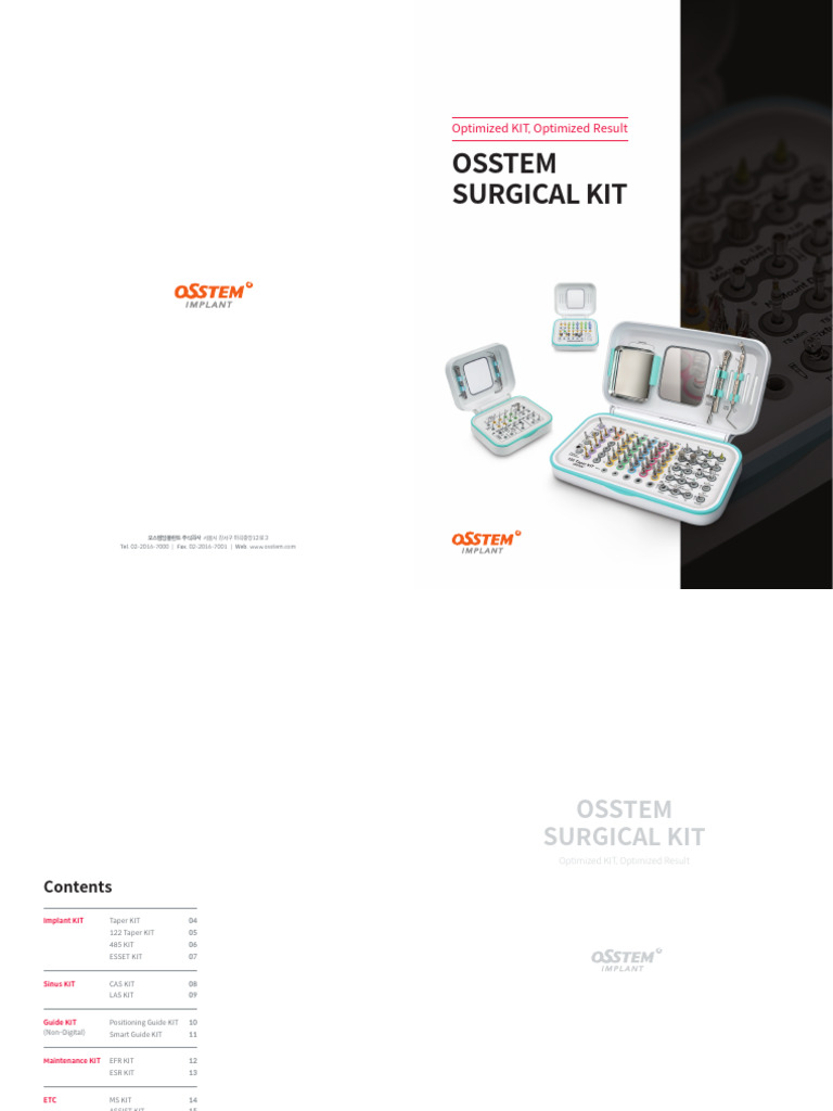 Kit Brochure | Download Free PDF | Dental Implant | Medical Specialties
