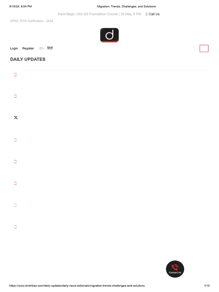 Migration - Trends, Challenges, and Solutions | Download Free PDF | Human Migration | Migrant Worker