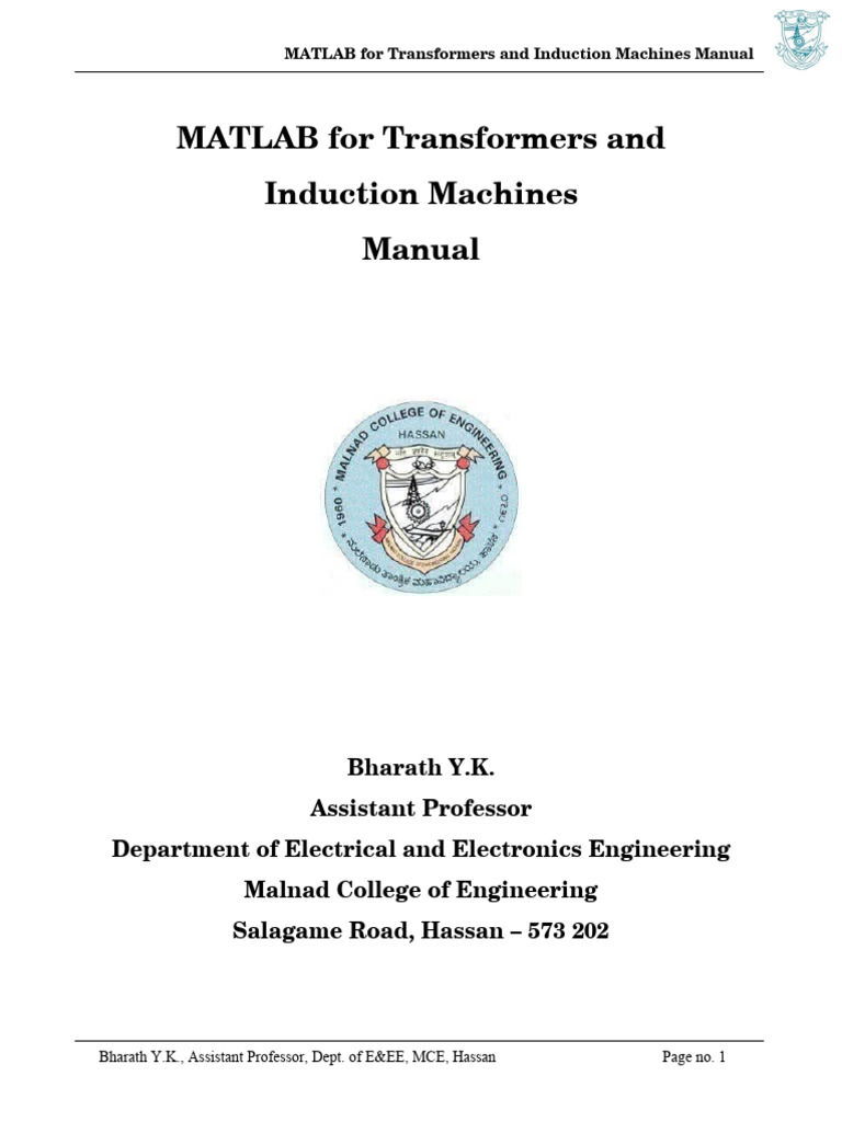 Matlab For TIM Manual | PDF | Matrix (Mathematics) | Matlab Matlab For TIM Manual | PDF | Matrix (Mathematics) | Matlab