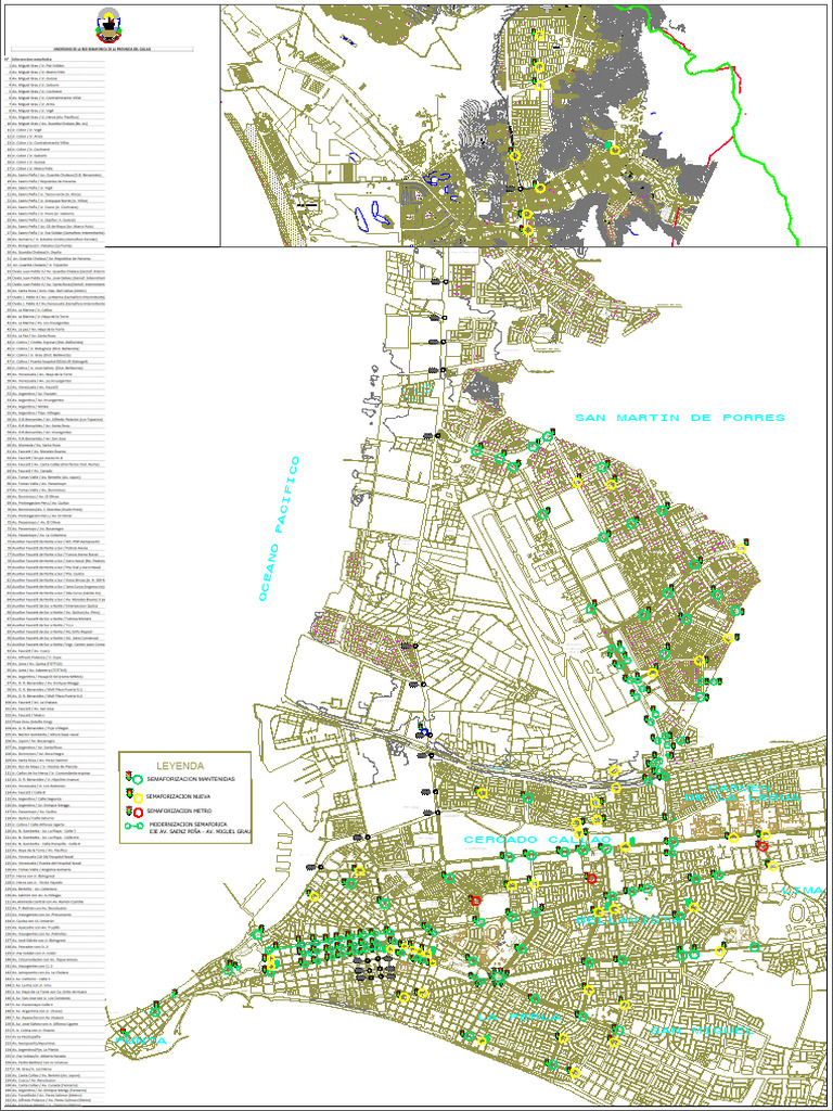 Plano Provincial Del Callao - BASE SEMAFOROS-Layout1 | PDF