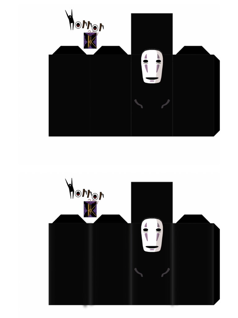 No Face From Heroes VI Paper Craft Model Paper Craft | PDF