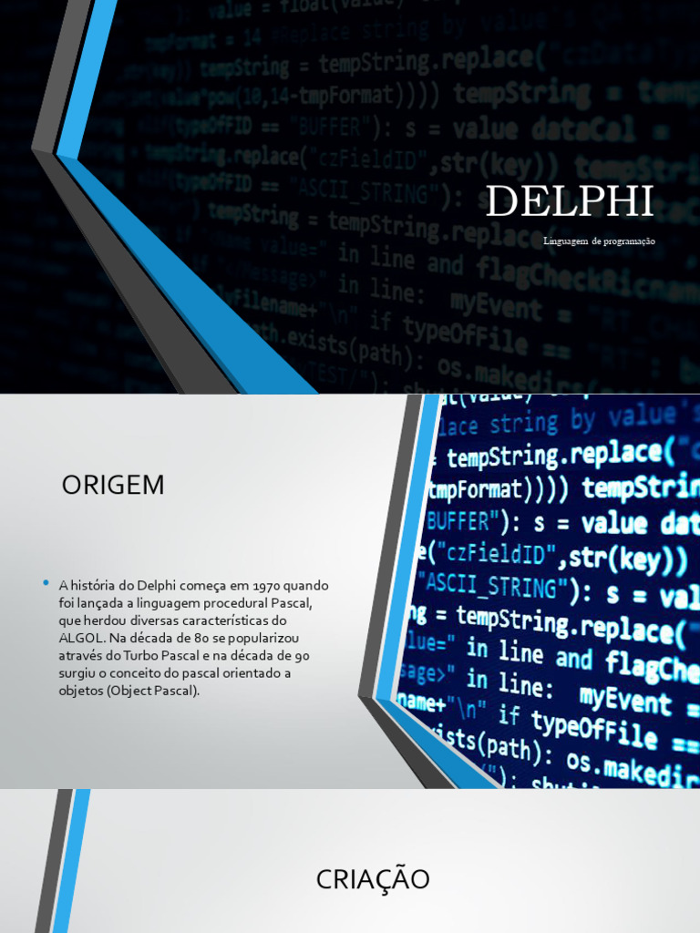 Linguagem Delphi | PDF | Computadores