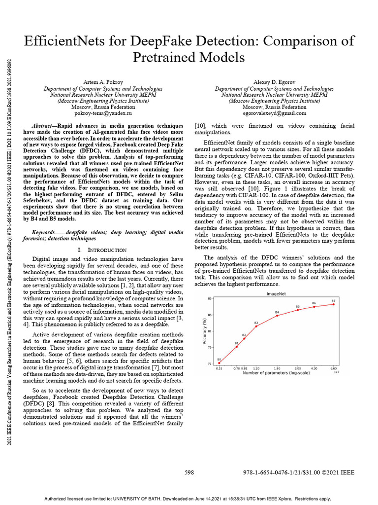 Deepfake Detection | PDF | Statistical Classification | Data Compression