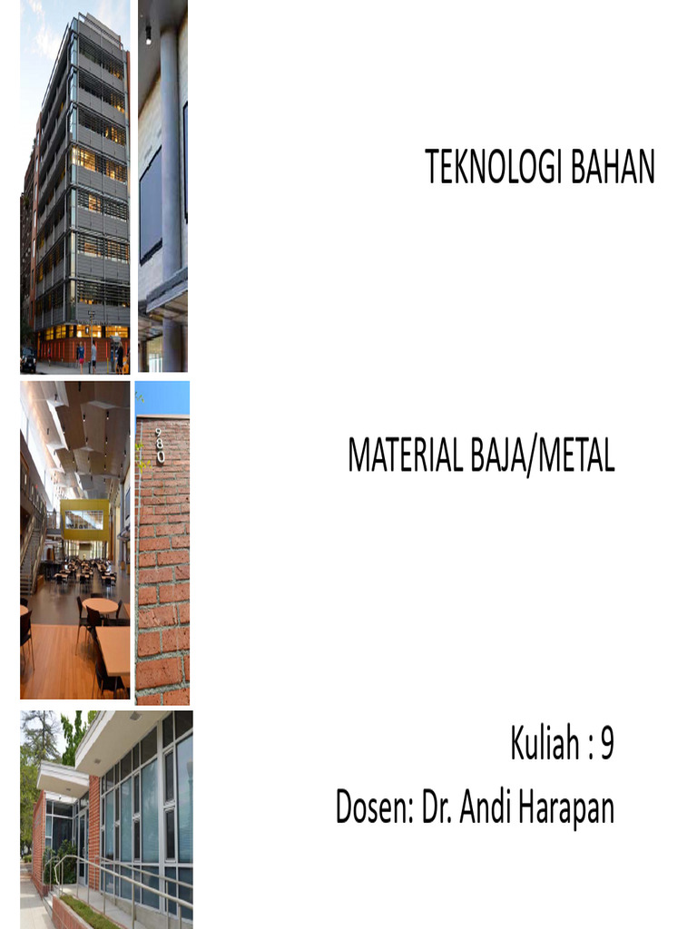 Kuliah 09 Material Baja - 3 | PDF | Chemical Substances | Metals