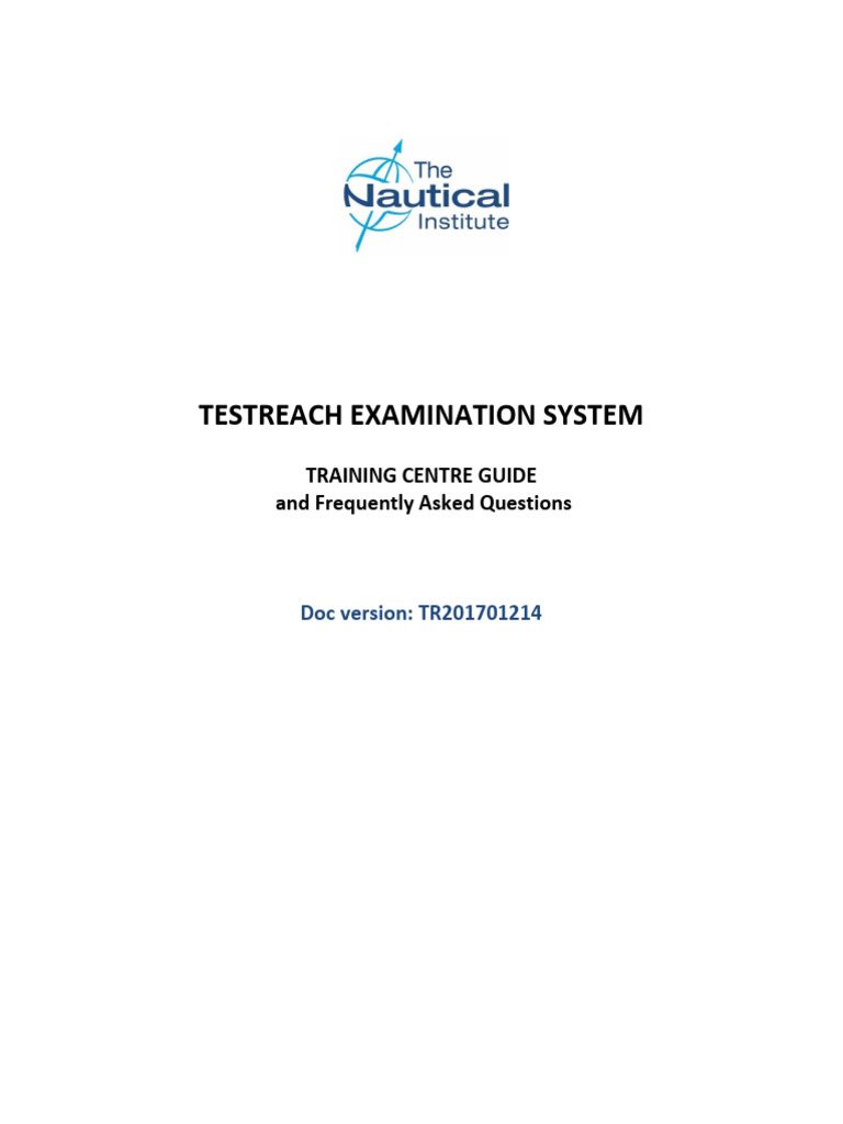 User Guide For TestReach - v4.1 | PDF | Login | Password