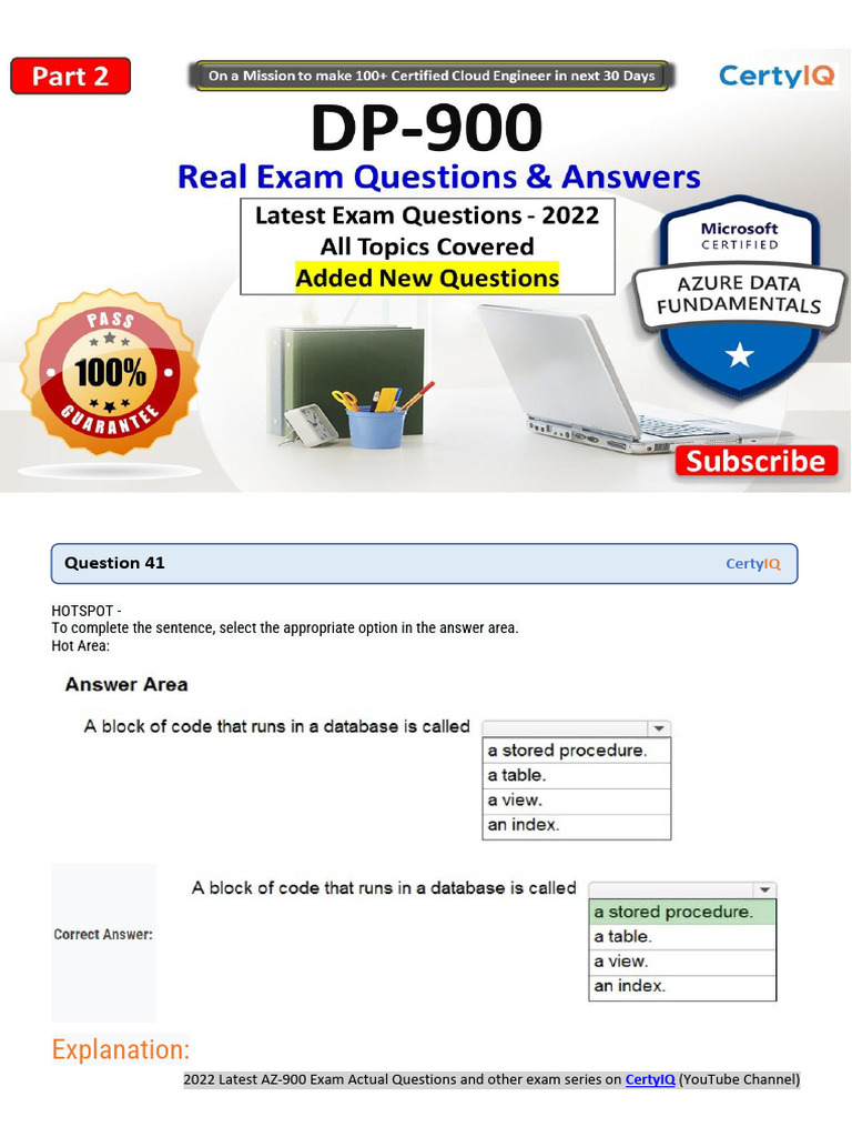 Azure Exam Prep: AZ-900 Questions | PDF | Microsoft Sql Server | Databases