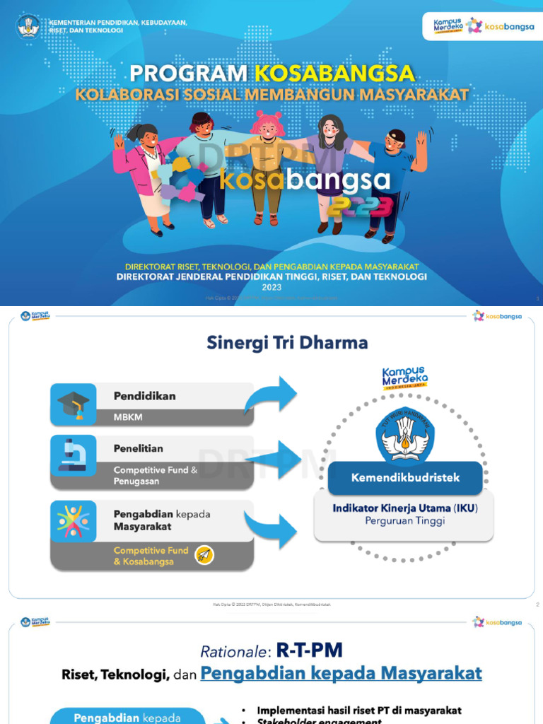 File Presentasi Penandatanganan Kontrak Program Kosabangsa - 14e6d99d | PDF