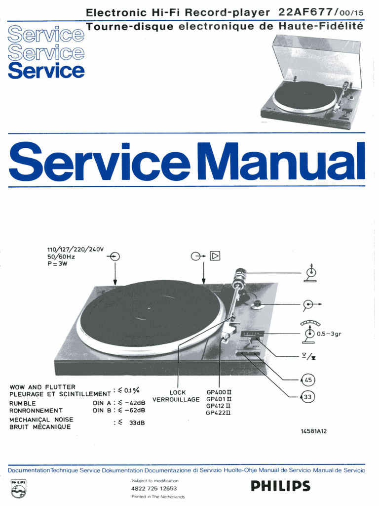 Philips 22AF677 TT SM | PDF