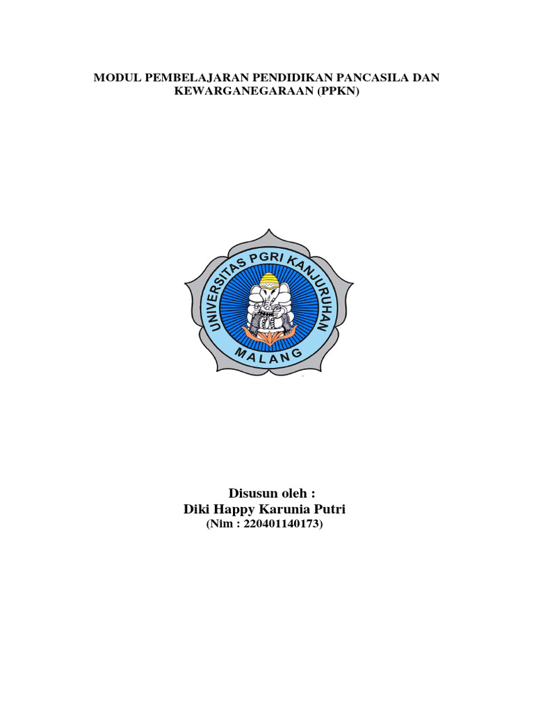 Modul Ajar PPKN Putri Complete | PDF