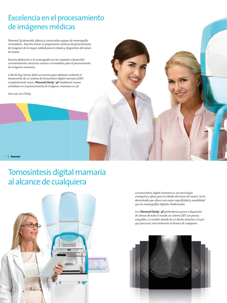 PLANMED Mamografo Clarity 3D 2 12 | PDF | Mamografía | Factores humanos y ergonomía