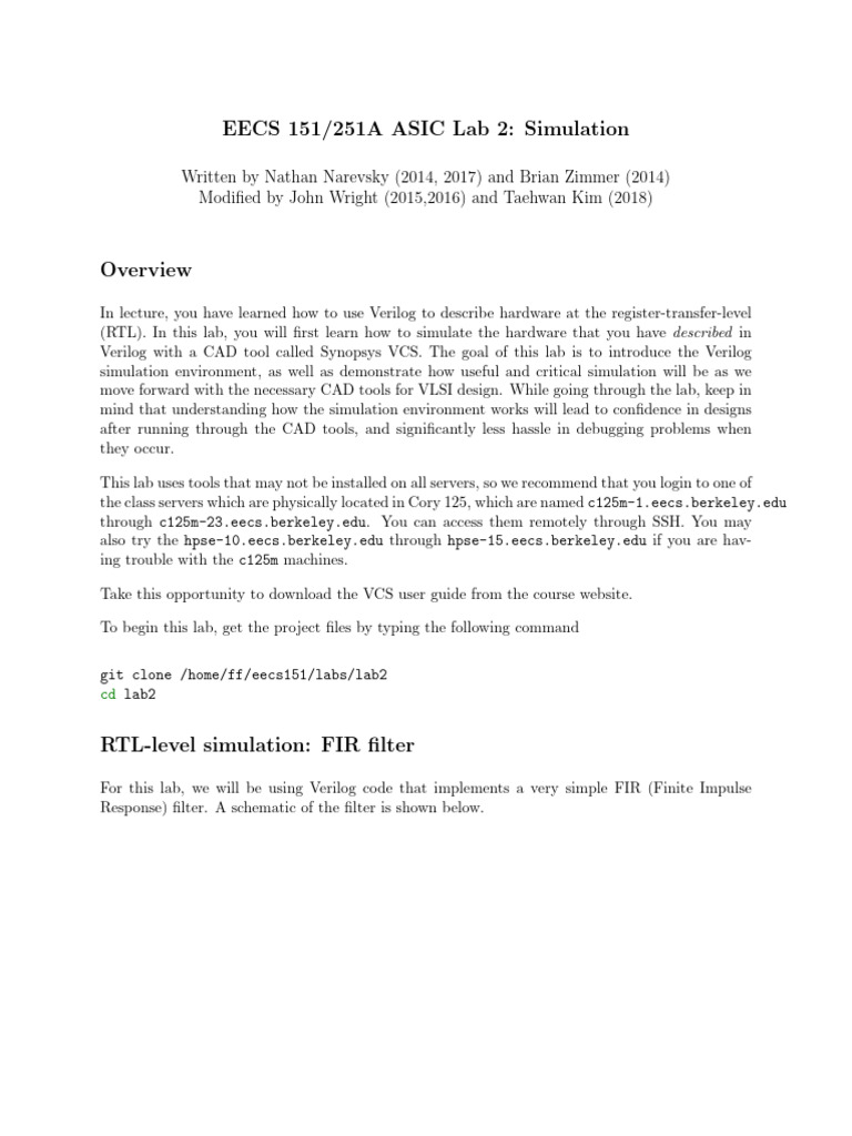 Lab2_ASIC | PDF | Version Control | Software