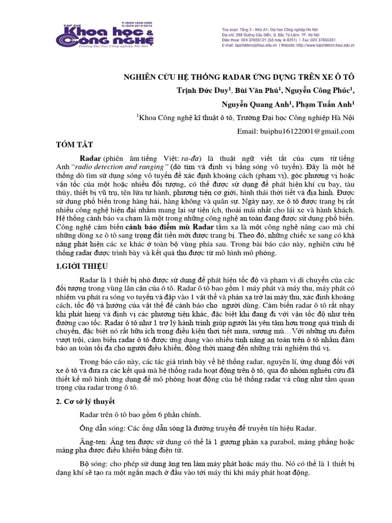 Bài Báo NCKH | PDF