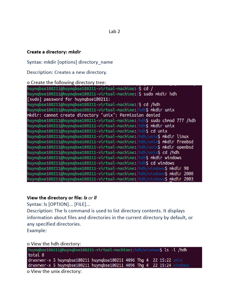 Lab 2.1 | PDF | Zip (File Format) | Directory (Computing)