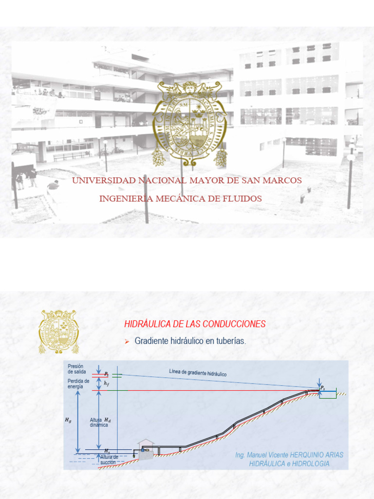 Hidráulica de Conducciones: Conceptos Clave | PDF | Presión | Fricción