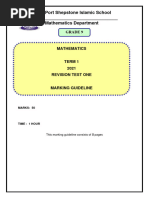 Grade 9 Mathematics Investigation Term 2 002 PDF | PDF | Numbers | Algebra