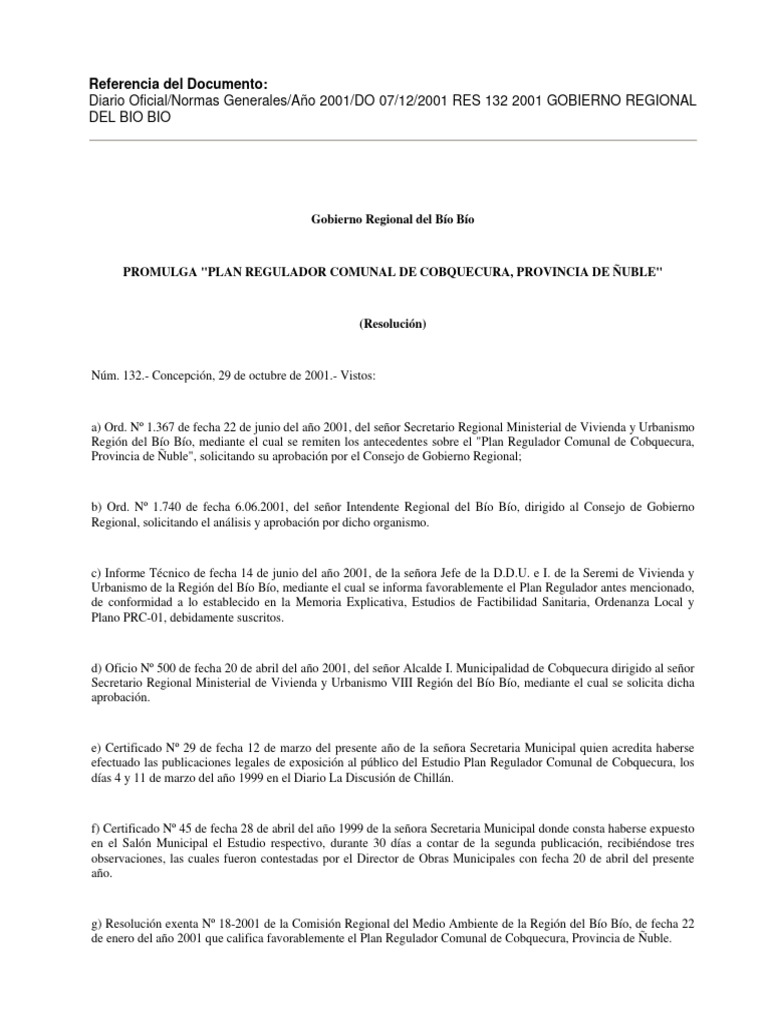 Ordenanza Local Cobquecura | PDF | edificio | Urbanismo