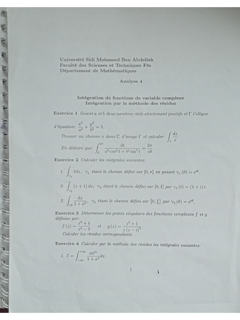 TD Complexe A4 | PDF