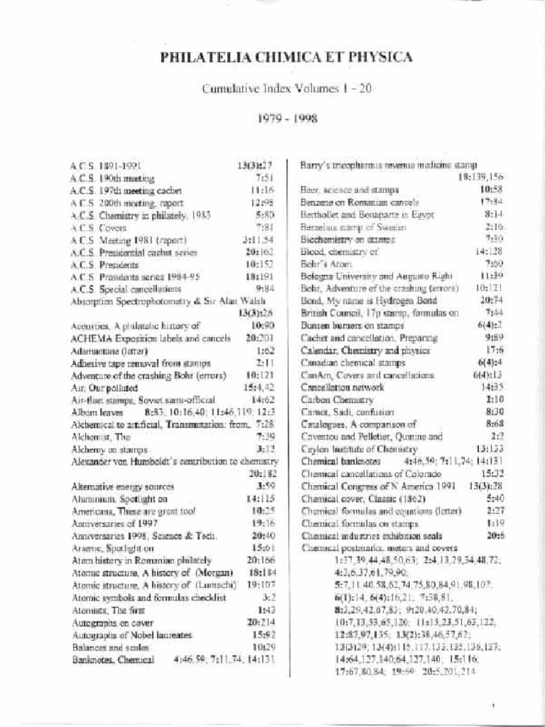 Philatelia Chimica and Phisica. | PDF | Chemistry | Physical Sciences