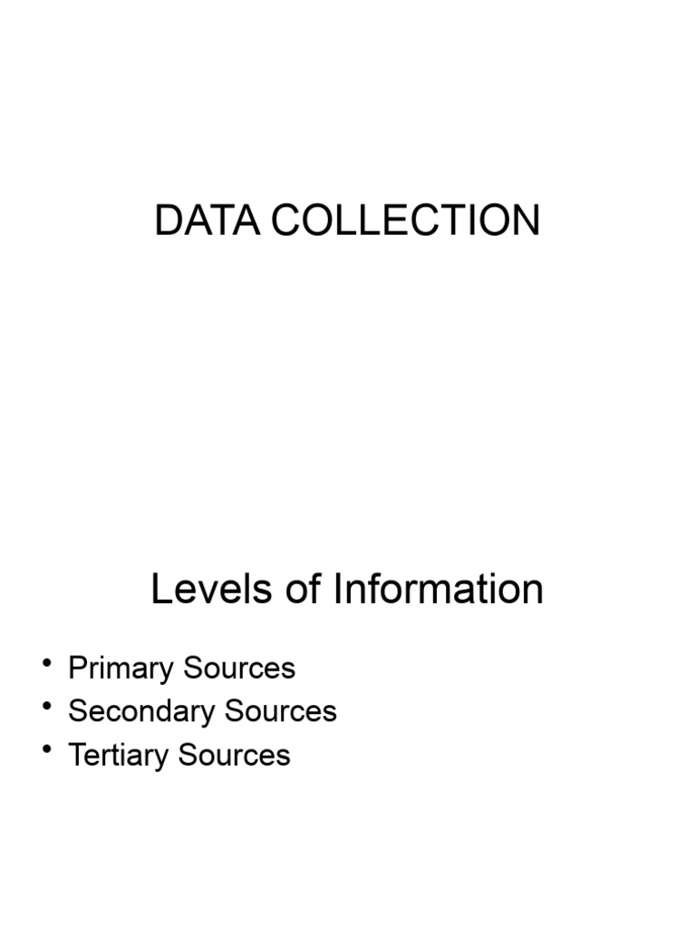 Data Collection | PDF