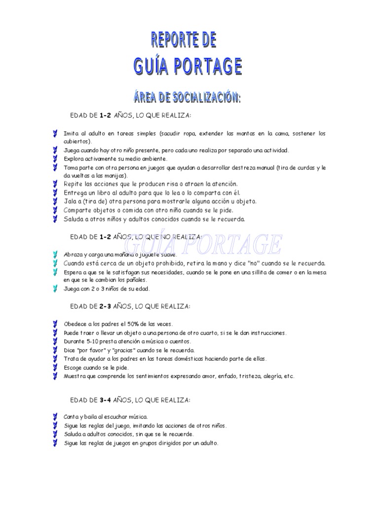 Guía Portage | PDF