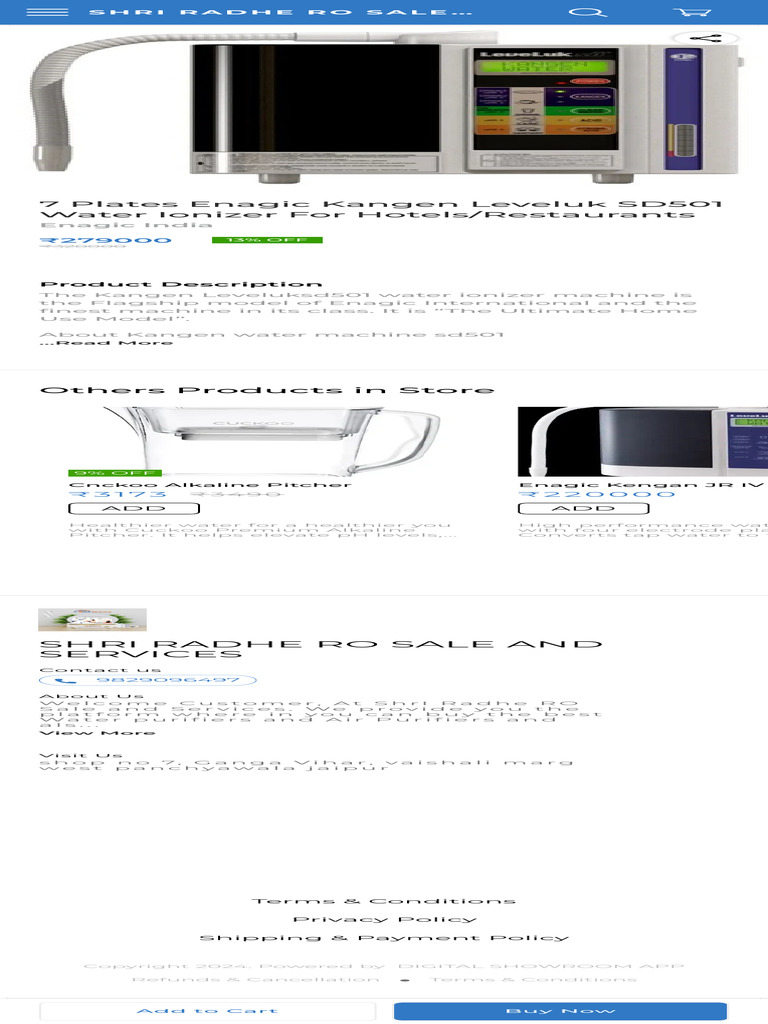 Order 7 Plates Enagic Kangen Leveluk SD501 Water | PDF