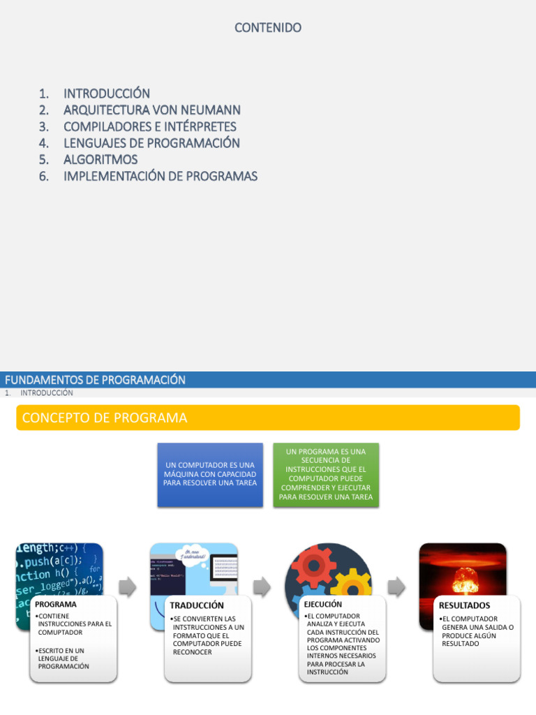 00 - Unidad 01 - Introducción A La Programación (Diapositivas Resumen) - V05 | PDF | Compilador ...