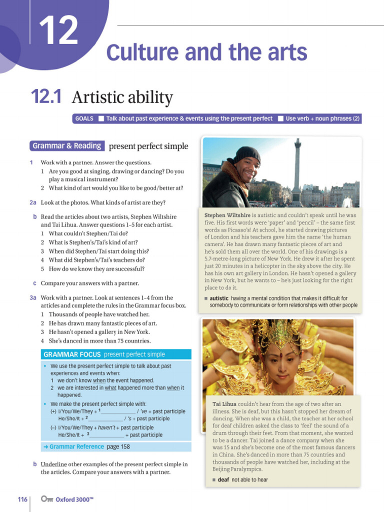 Navigate A2 Elementary Coursebook (PDFDrive) - 117-126 | PDF | Verb ...