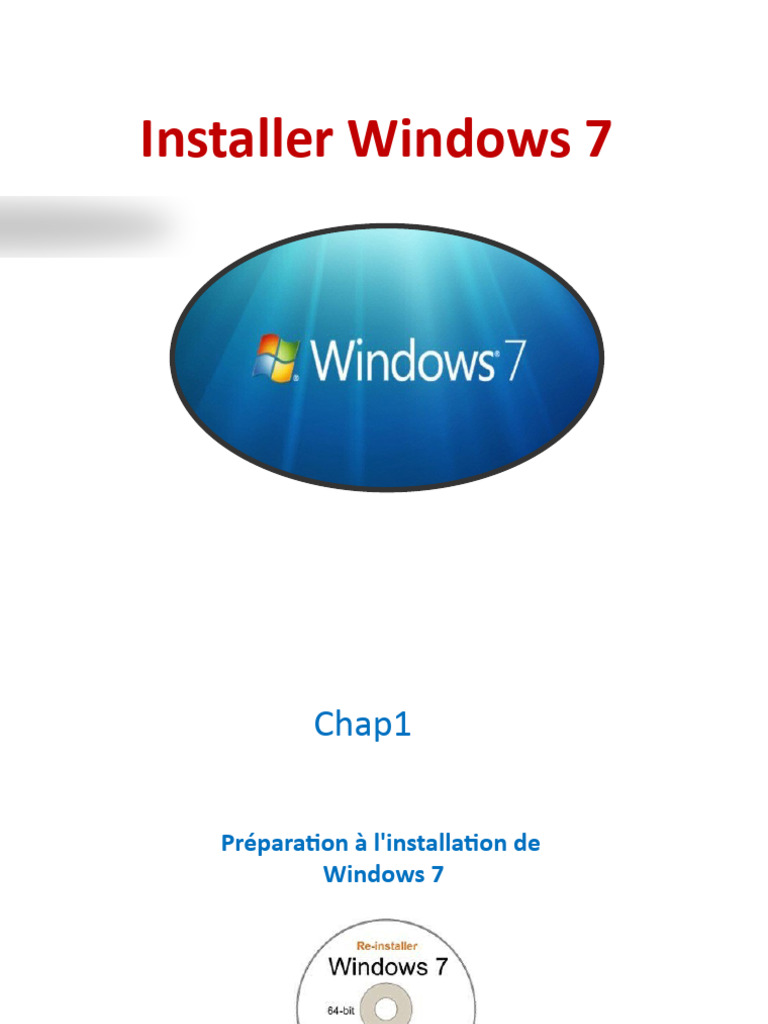 Guide d'installation de Windows 7 | PDF | Client–serveur | Système d ...