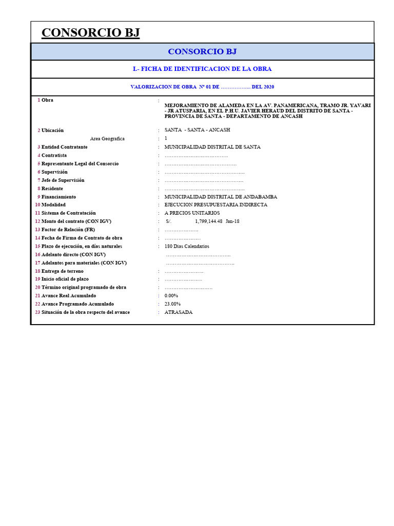 Valo 1° Santa-Santa-Ancash | PDF