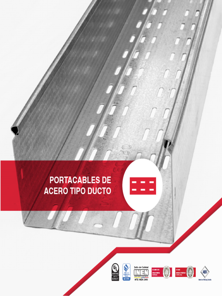 CATALOGO-DIGITAL-BANDEJA-TIPO-DUCTO | PDF | Acero | Tubería (transporte ...