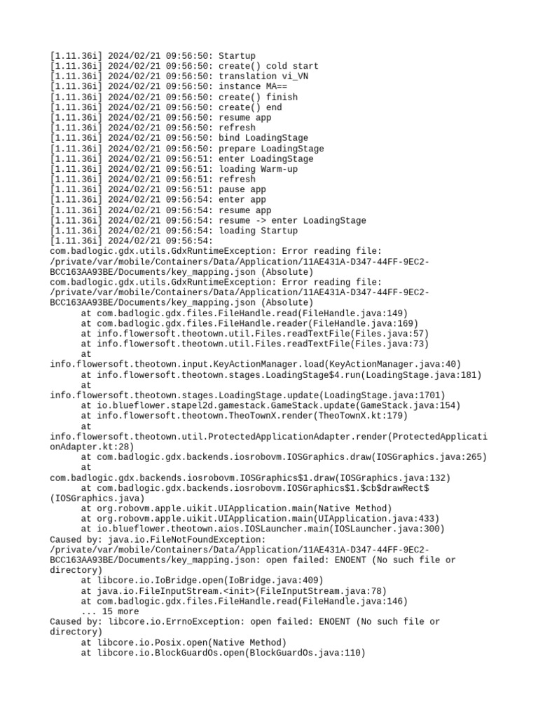 Log | PDF | Java (Programming Language) | Operating System Technology