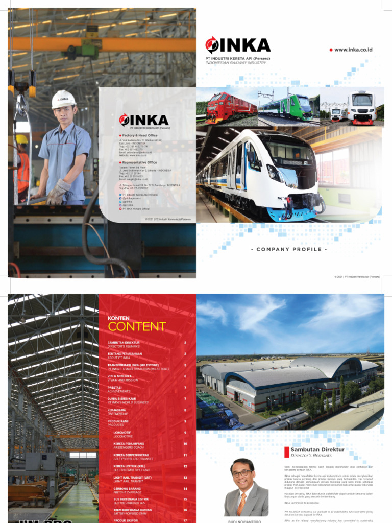 Company Profile of PT INKA (Persero) 2021 | PDF