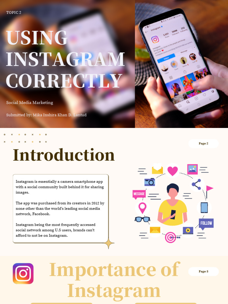 Lantud Instagram Presentation | PDF | Hashtag | Social Media
