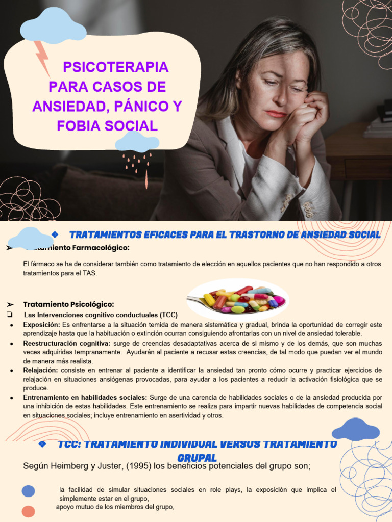 3 SEMANA 2 Psicoterapia para Casos de Ansiedad, Pánico y Fobia Social. | Descargar gratis PDF ...