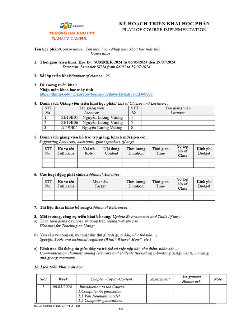 CIP CSI106 VuongNL3 SU2024 | PDF