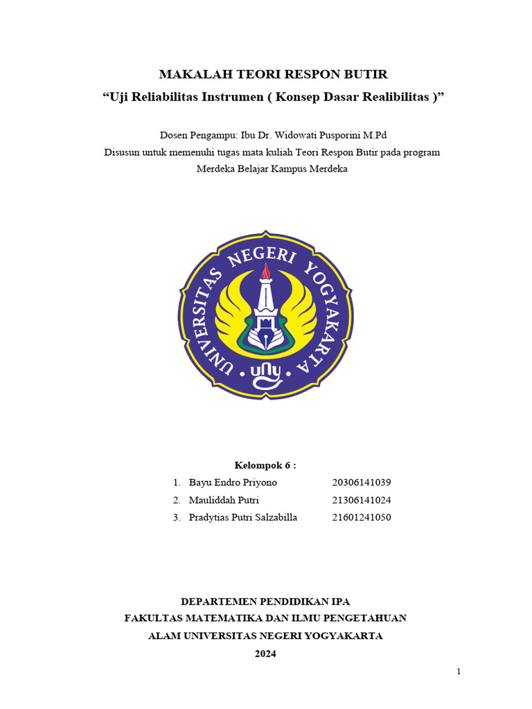 K5 - Skor Dan Bentuk Penyajiannya (Skor Butir Dan Struktur Skor) | PDF