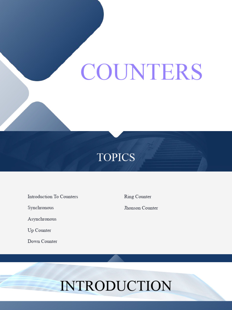 Introduction to Digital Counters | PDF