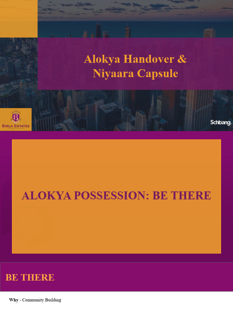 Copy of Birla Alokya Handover & Niyaara Capsule | PDF